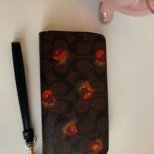 Coach | Bags | Coach Signature Long Zip Around Wallet With Popeyes ...